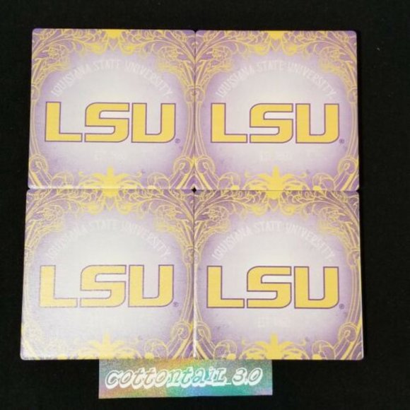 Thirstystone | Kitchen | New Thirstystone Set Of 4 Lsu Coasters ...